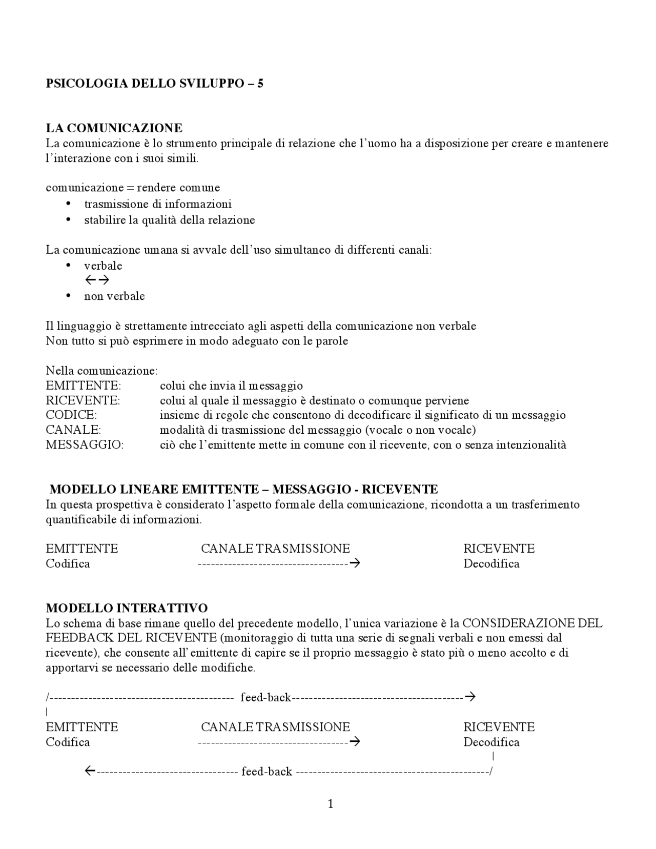 Sviluppo Apprendimento Appunti Di Psicologia Cognitiva Docsity