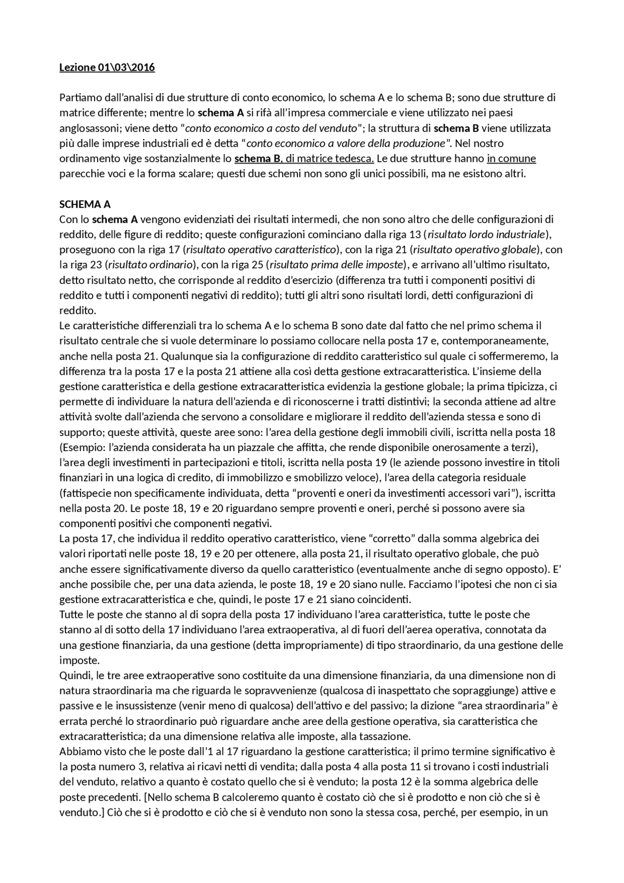 Sbobbinature Di Bilanci Aziendali Docsity
