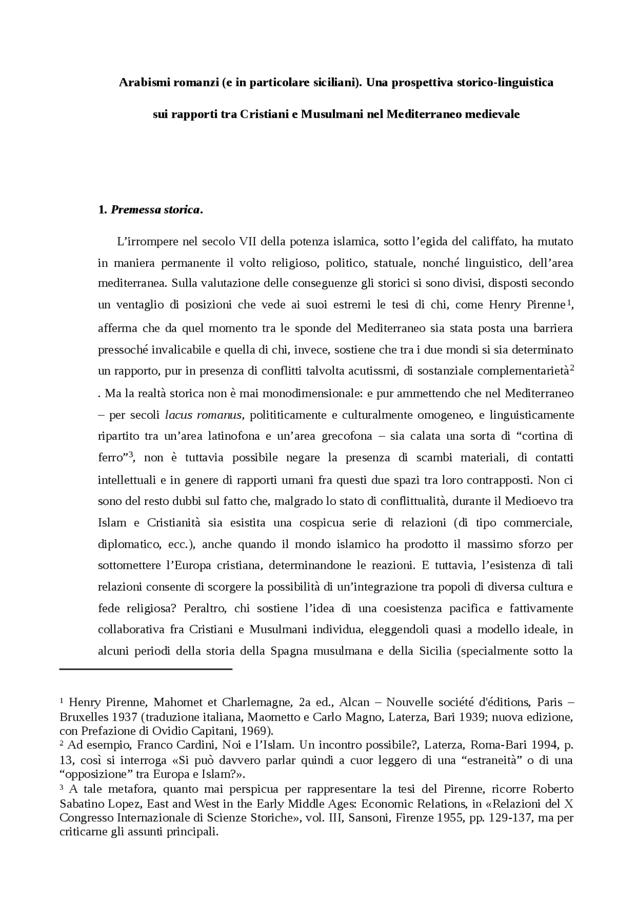 Influssi Arabi Nellevoluzione Delle Lingue Romanze Docsity