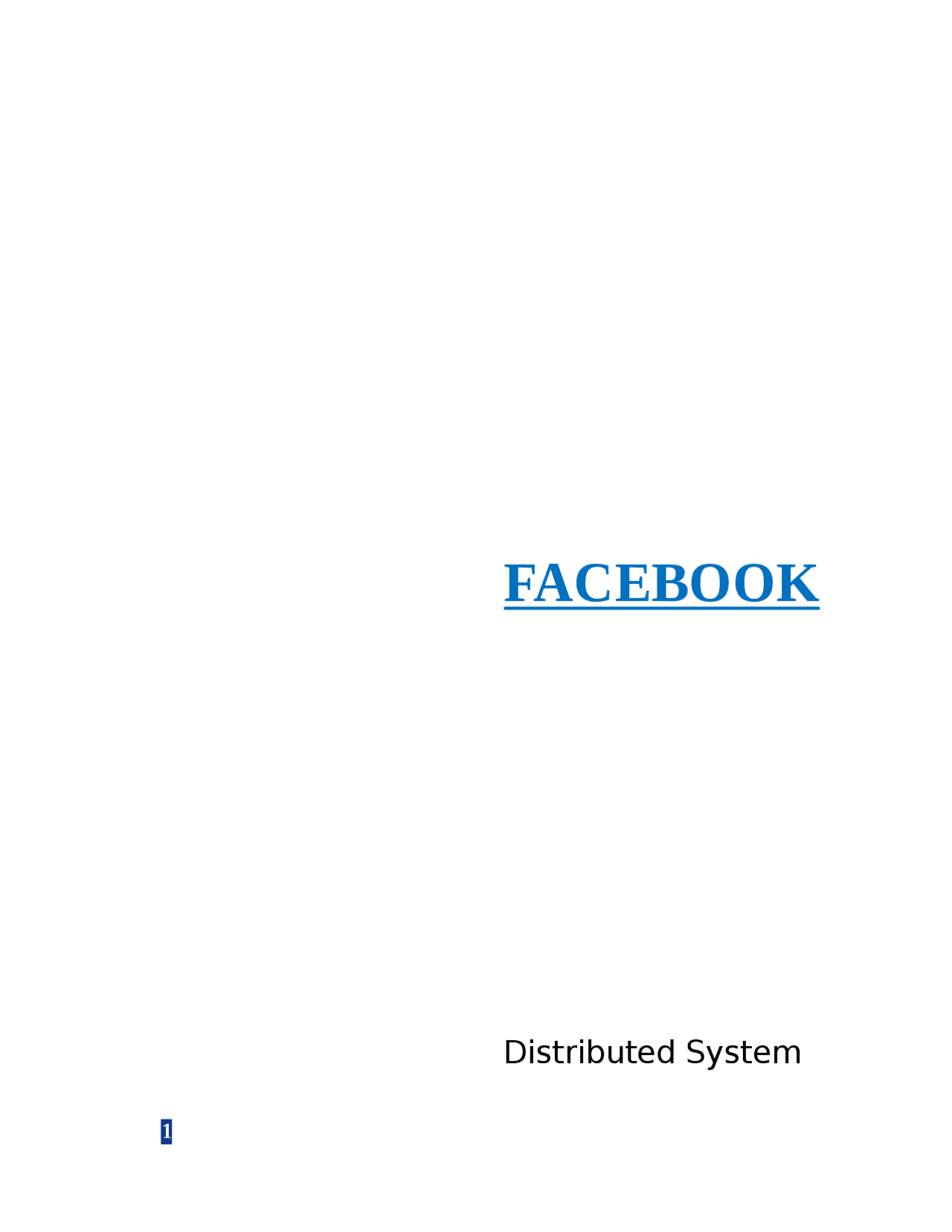 Facebook Distributon System - Docsity