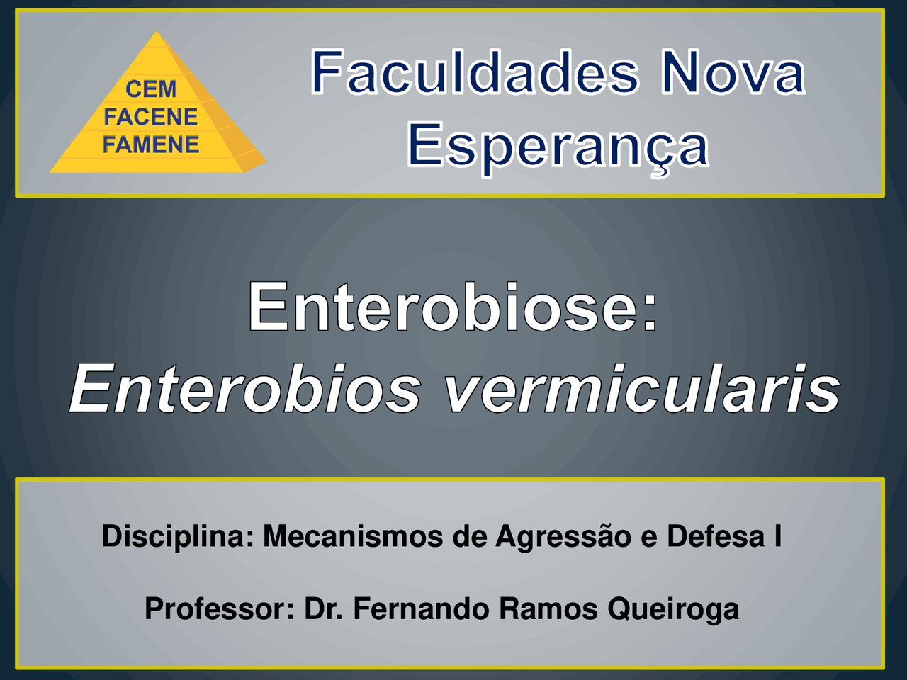 Enterobiose - Enterobios vermicularis.pdf | Exercícios Parasitologia ...