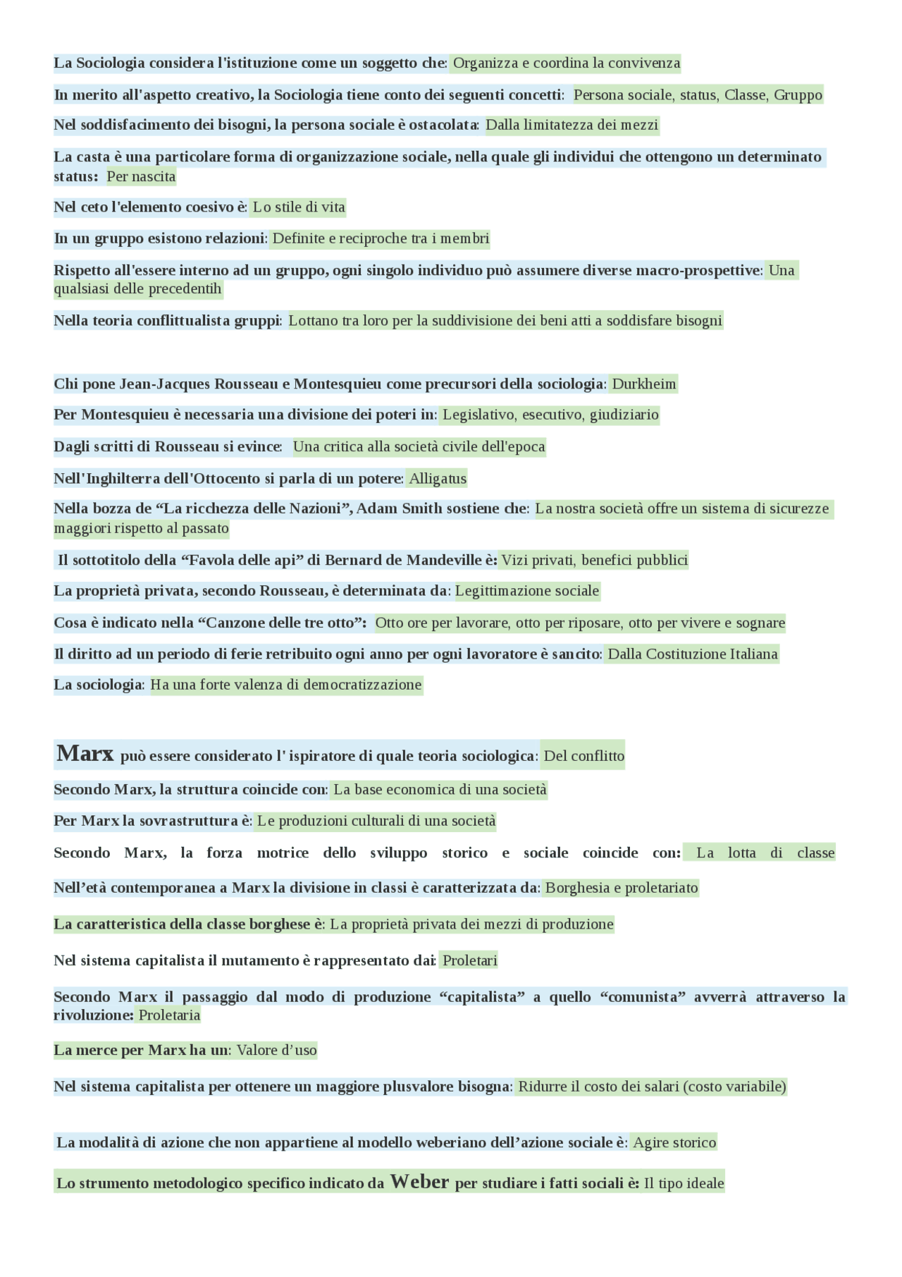 Domande Sociologia Generale Prove Desame Di Sociologia Dei Media