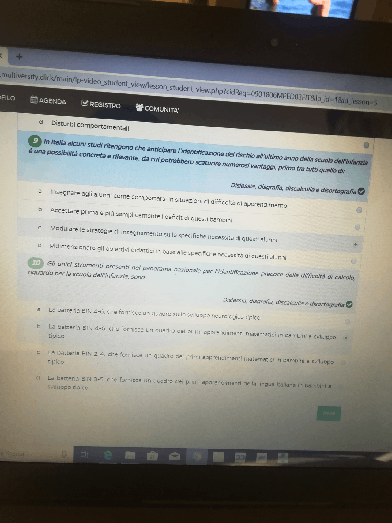 Test Didattica Dellinclusione Docsity