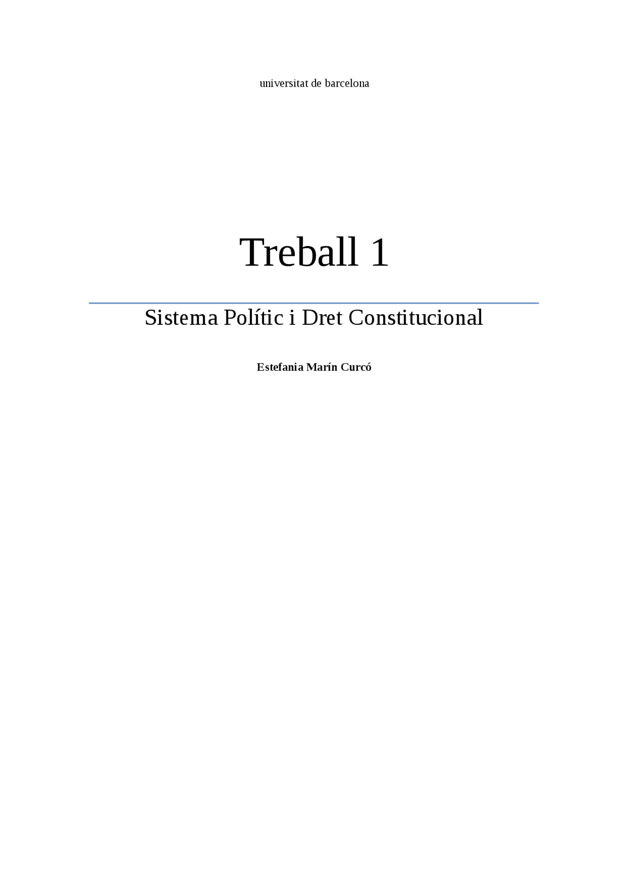 Práctica I Derecho Constitucional Docsity