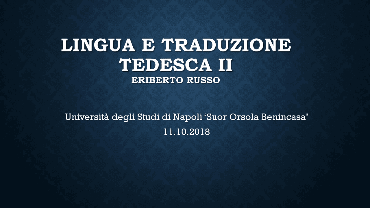 Documenti Di Approfondimento Linguistica Tedesca Docsity