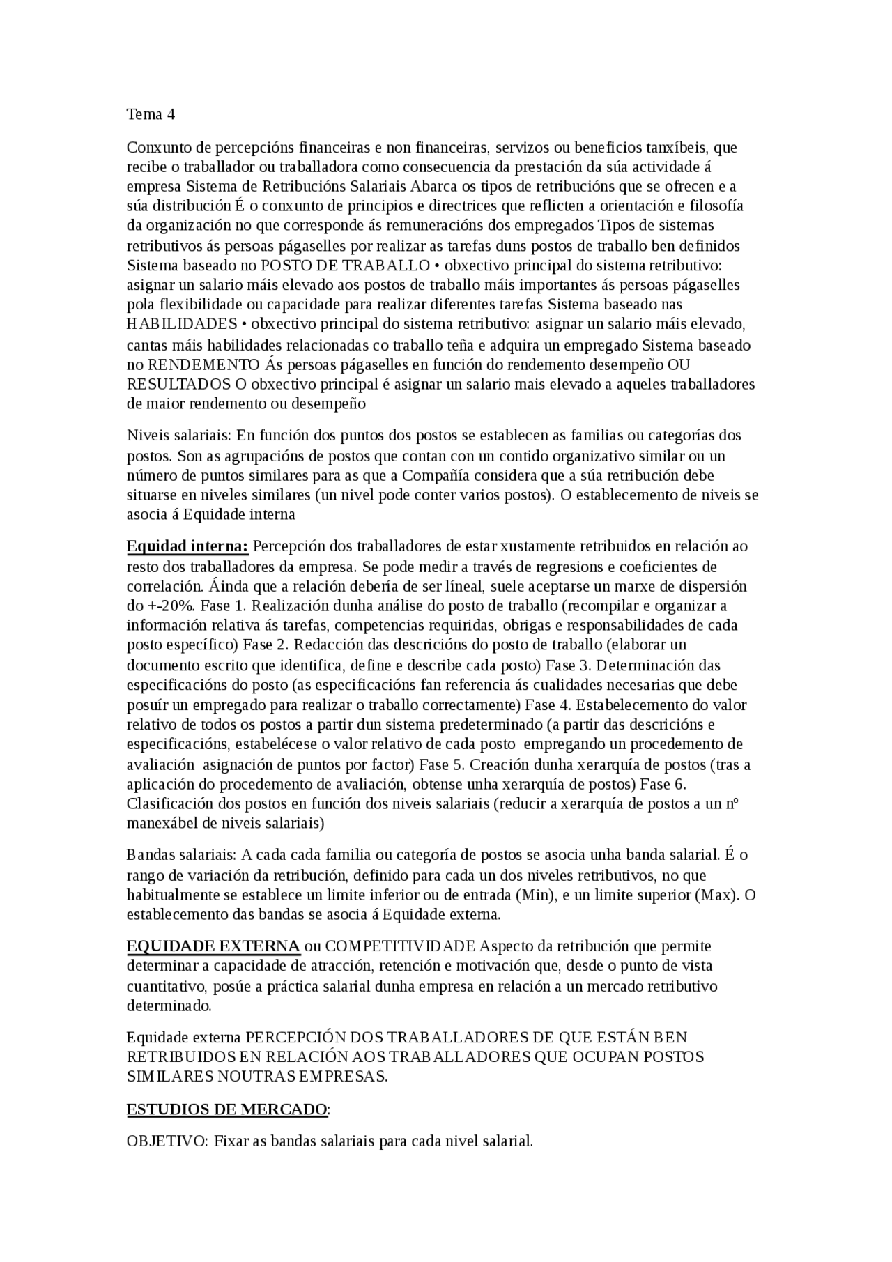 Sistemas de Retribución Salarial: Equidad Interna y Externa ...