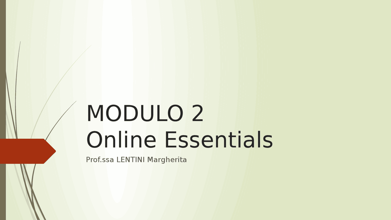 Modulo 2 Per La Nuova Ecdl In Power Point3 Docsity