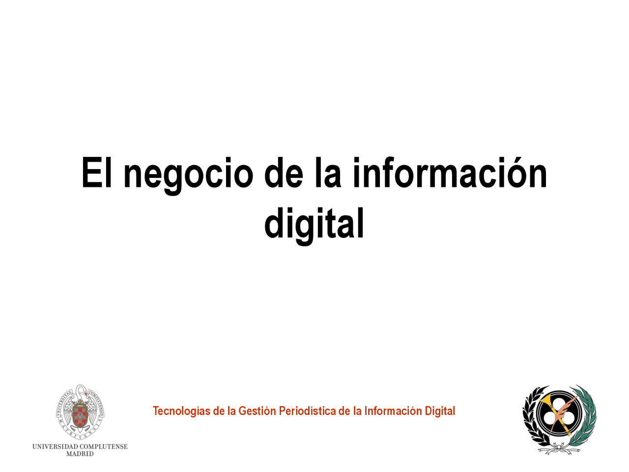 El negocio de la información digital - Docsity