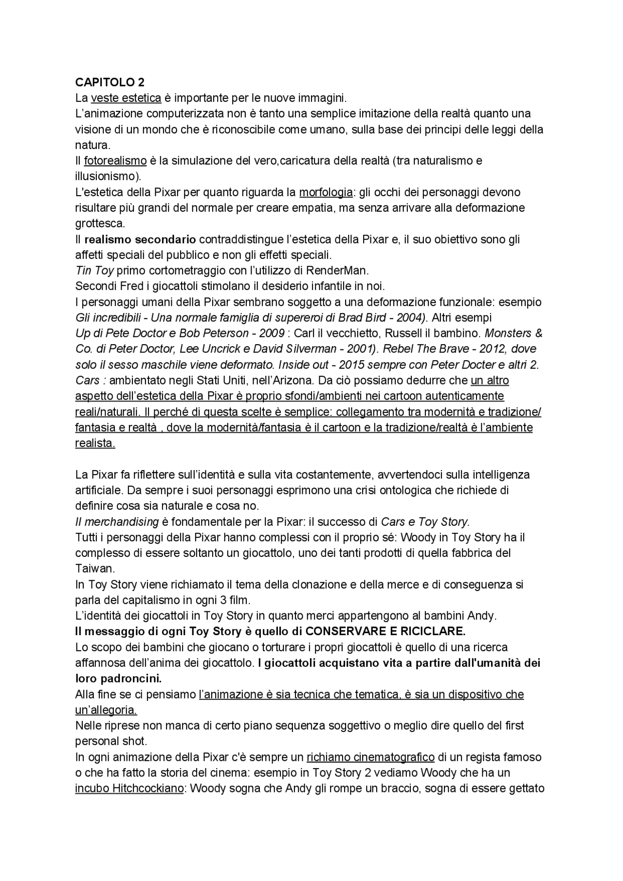 Sistema Pixar Di Uva Docsity