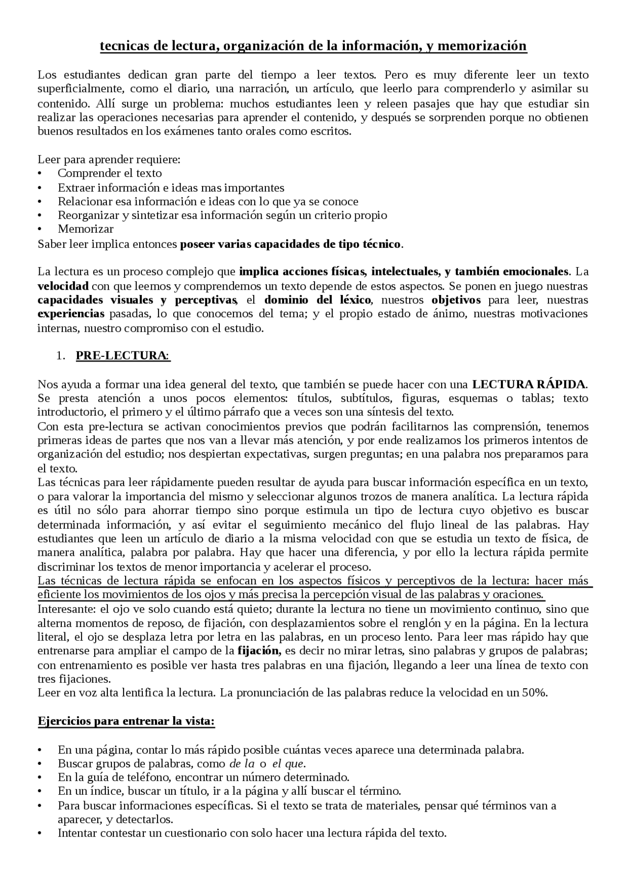 Técnicas De Aprendizaje Docsity