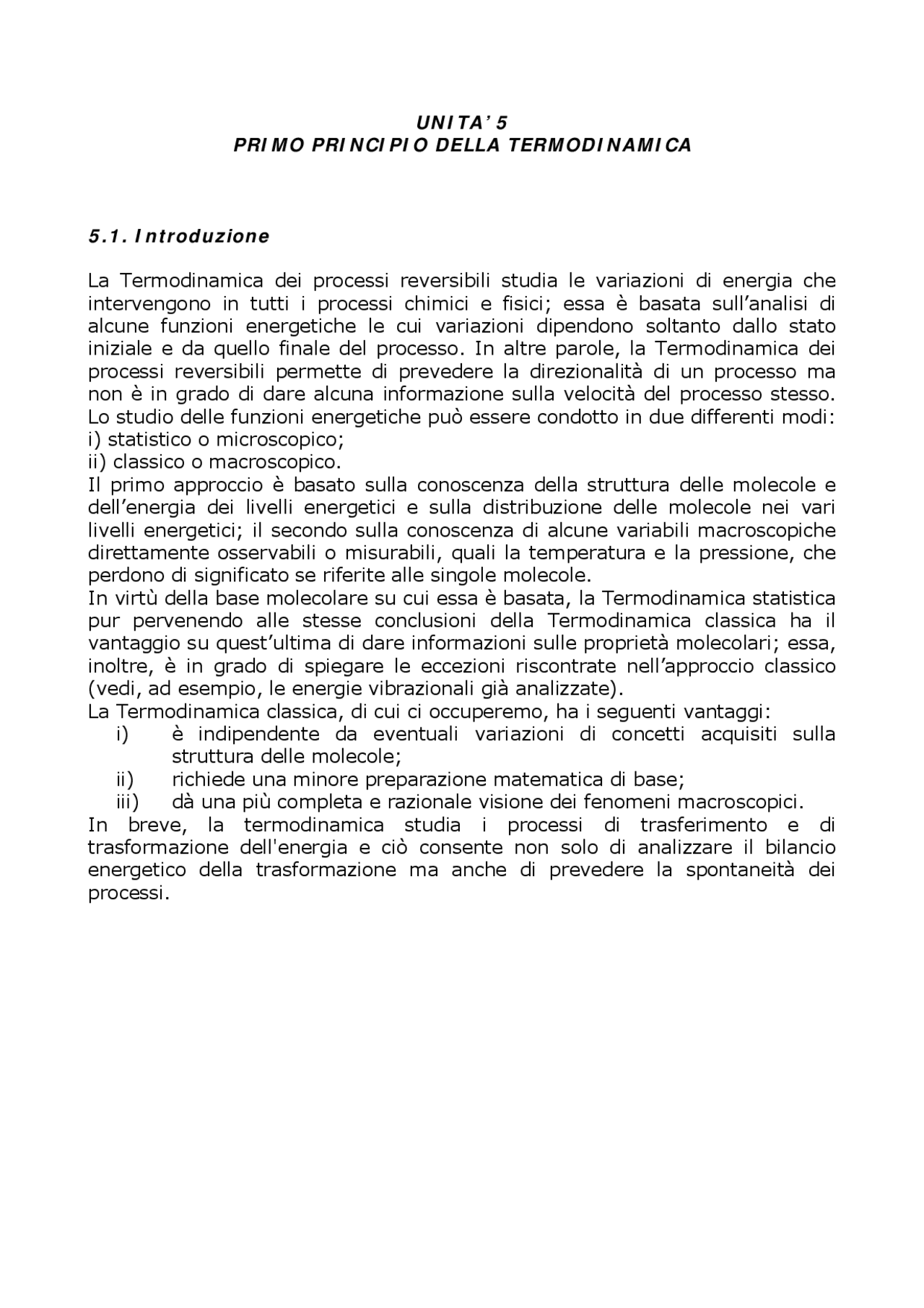 Primo Principio Termodinamica Docsity