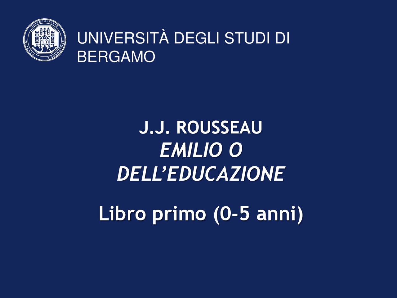 Primo Libro Dellemilio Di Rousseau Docsity