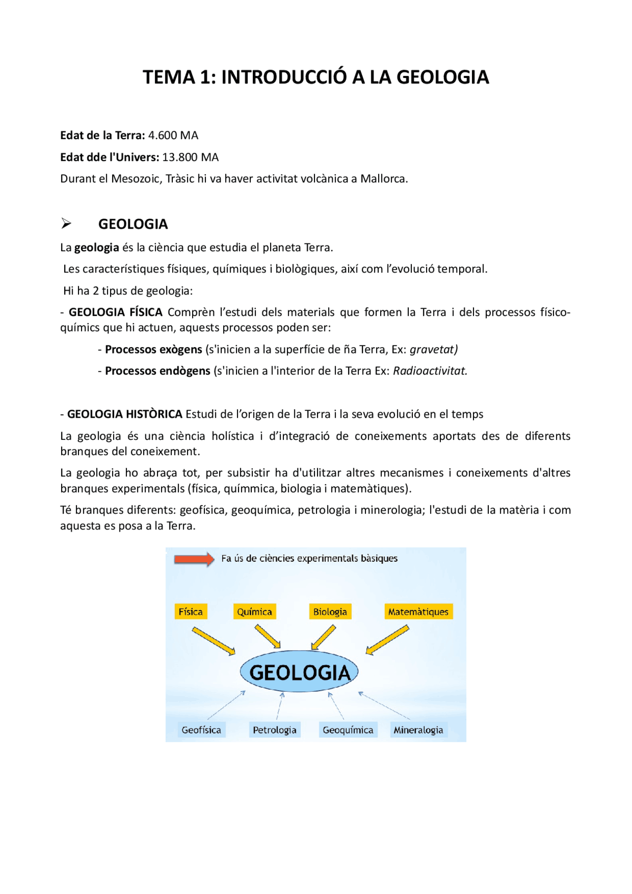 Introducción A La Geoloía Docsity