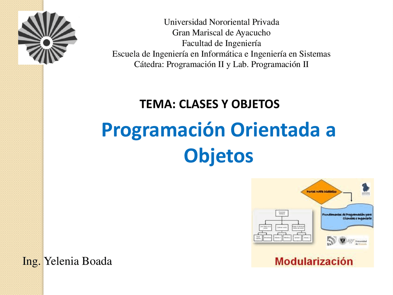 Programación Orientada A Objetos Poo Docsity