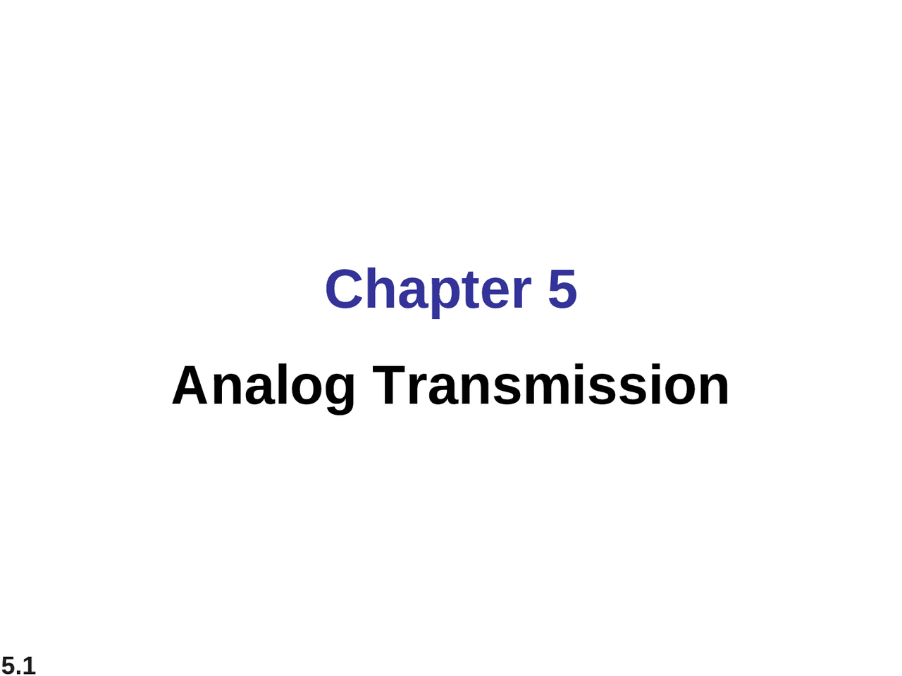 Analog Transmission Docsity