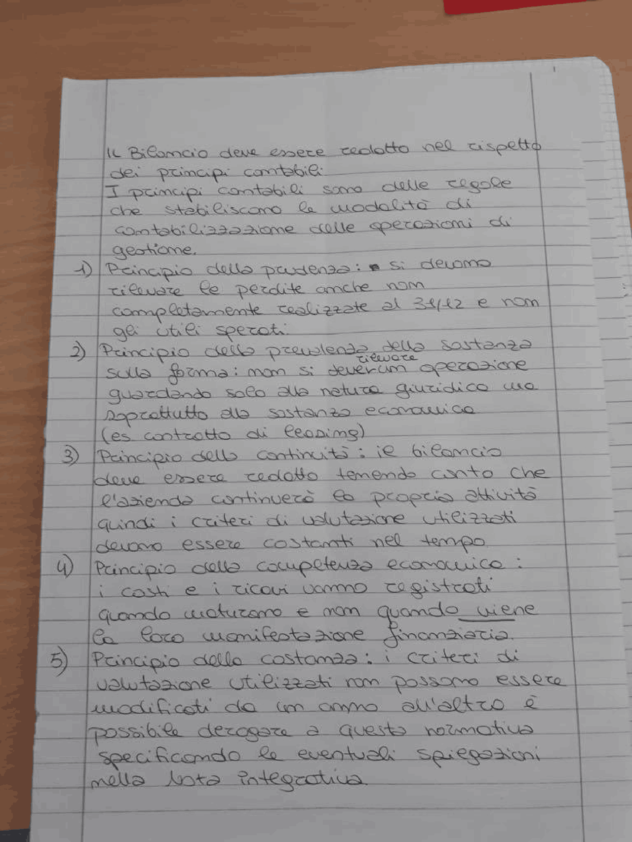 Bilancio E Principi Docsity