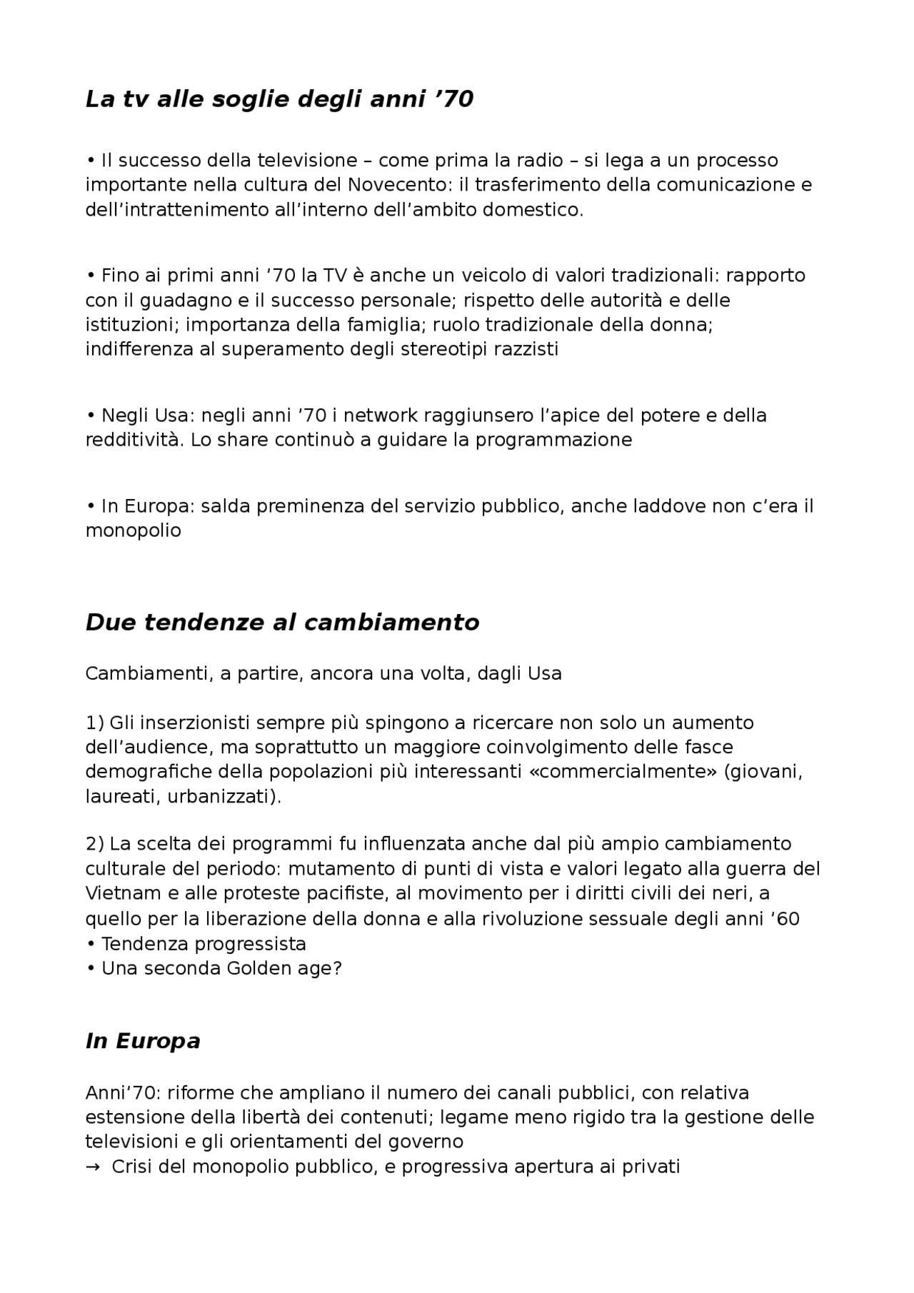 Storia Delle Comunicazioni Di Massa Docsity