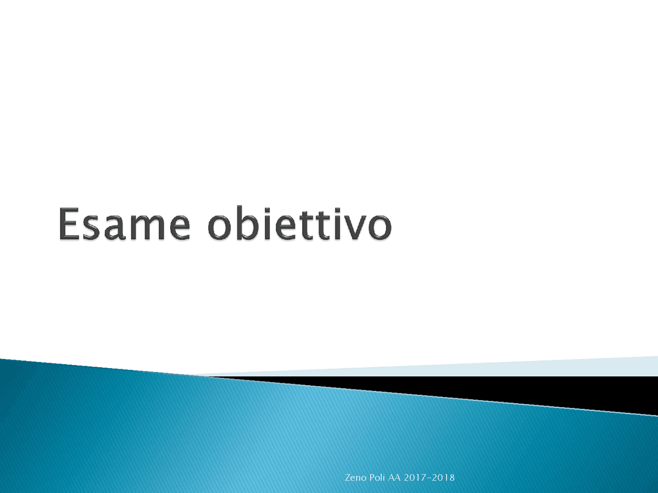 Descrizione Esame Obiettivo Docsity