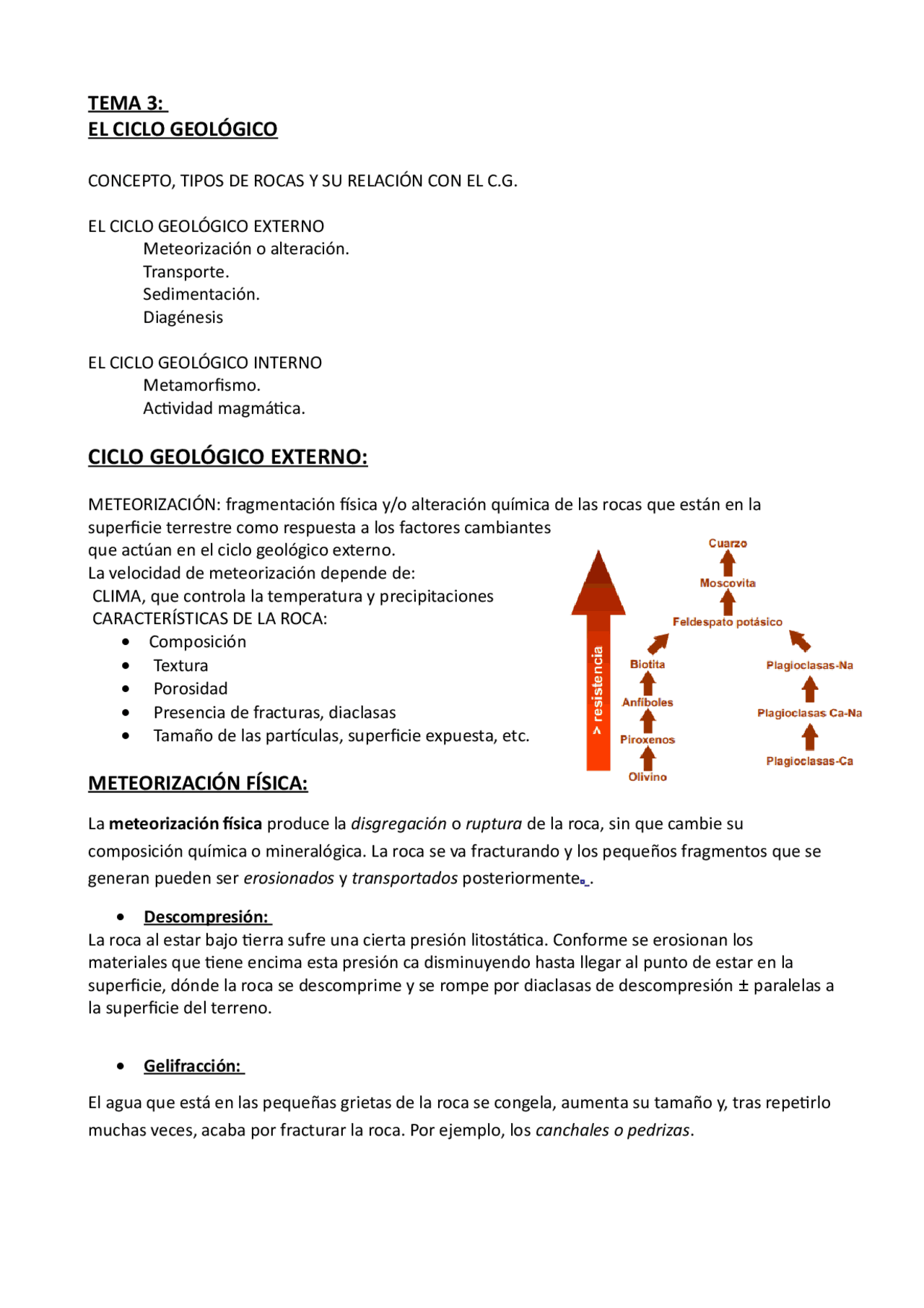 Geología Apuntes Tema2 Notes De Géologie Docsity