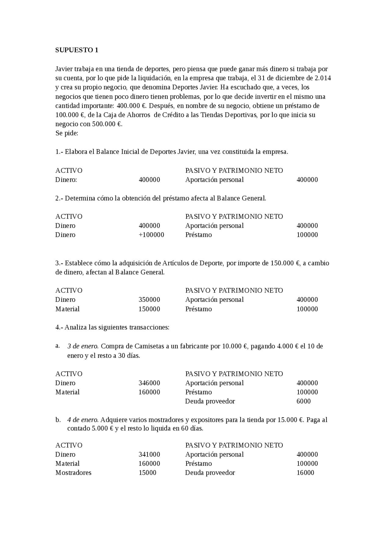 Ejercicios Economia De La Empresa Docsity