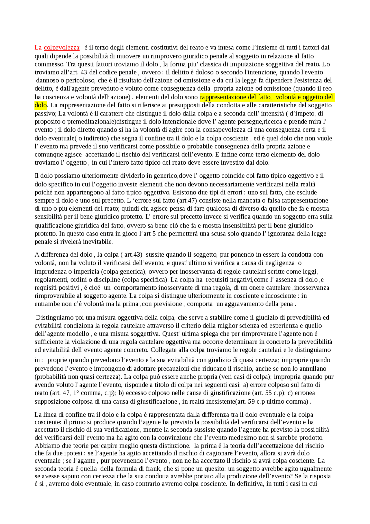 Riassunto Diritto Penale Docsity