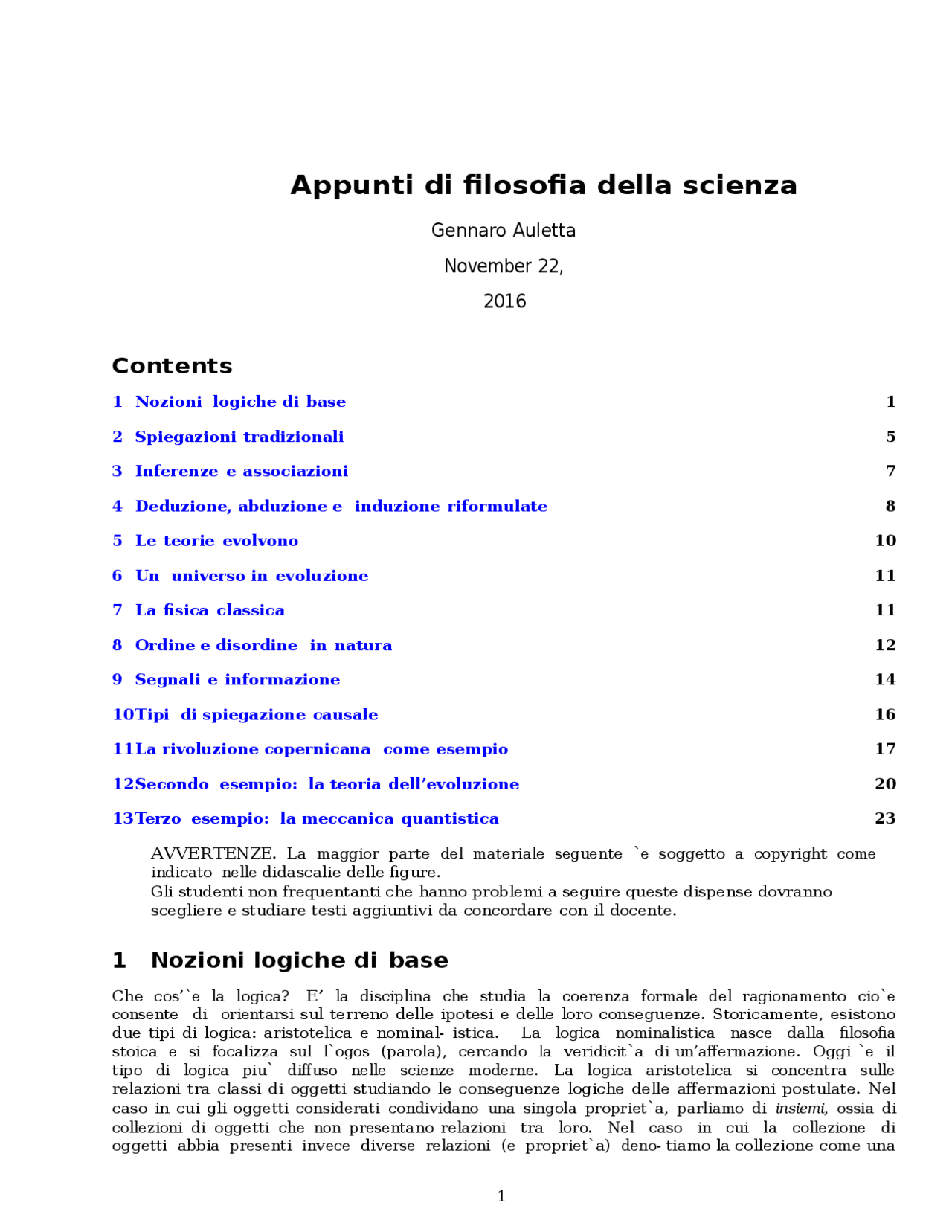Dispense Di Filosofia Della Scienza Docsity