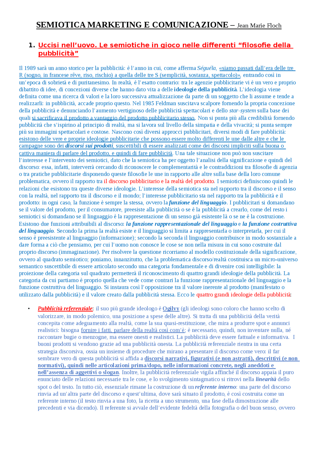 Semiotica Marketing E Comunicazione Docsity