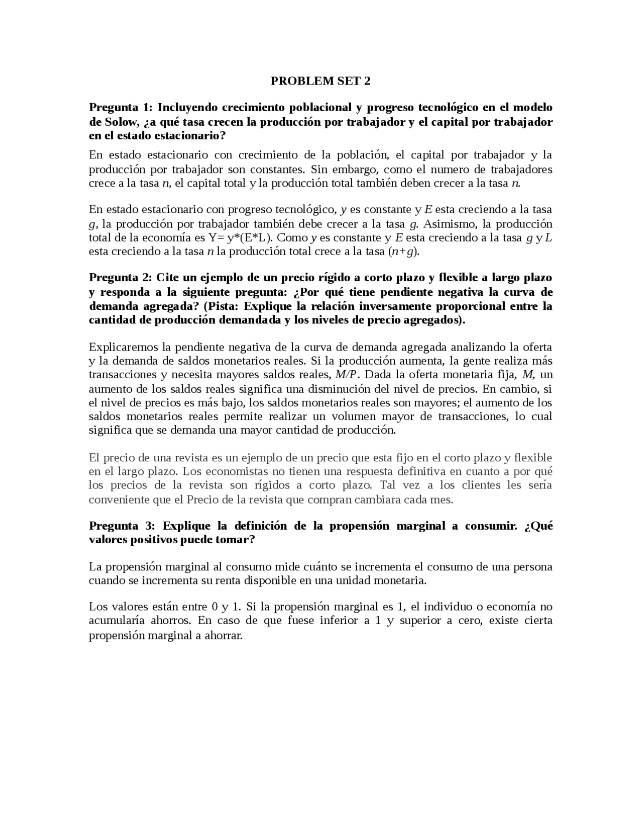 Ejercicio Macroeconomia Docsity