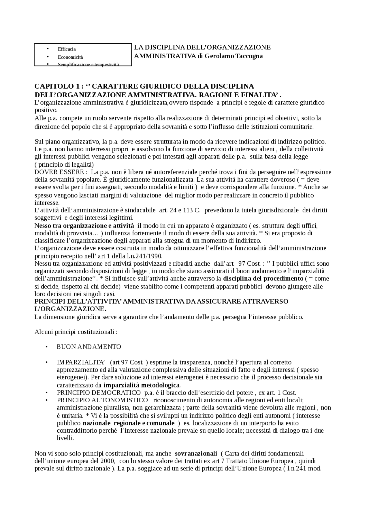 Schemi E Riassunti Diritto Amministrativo Docsity