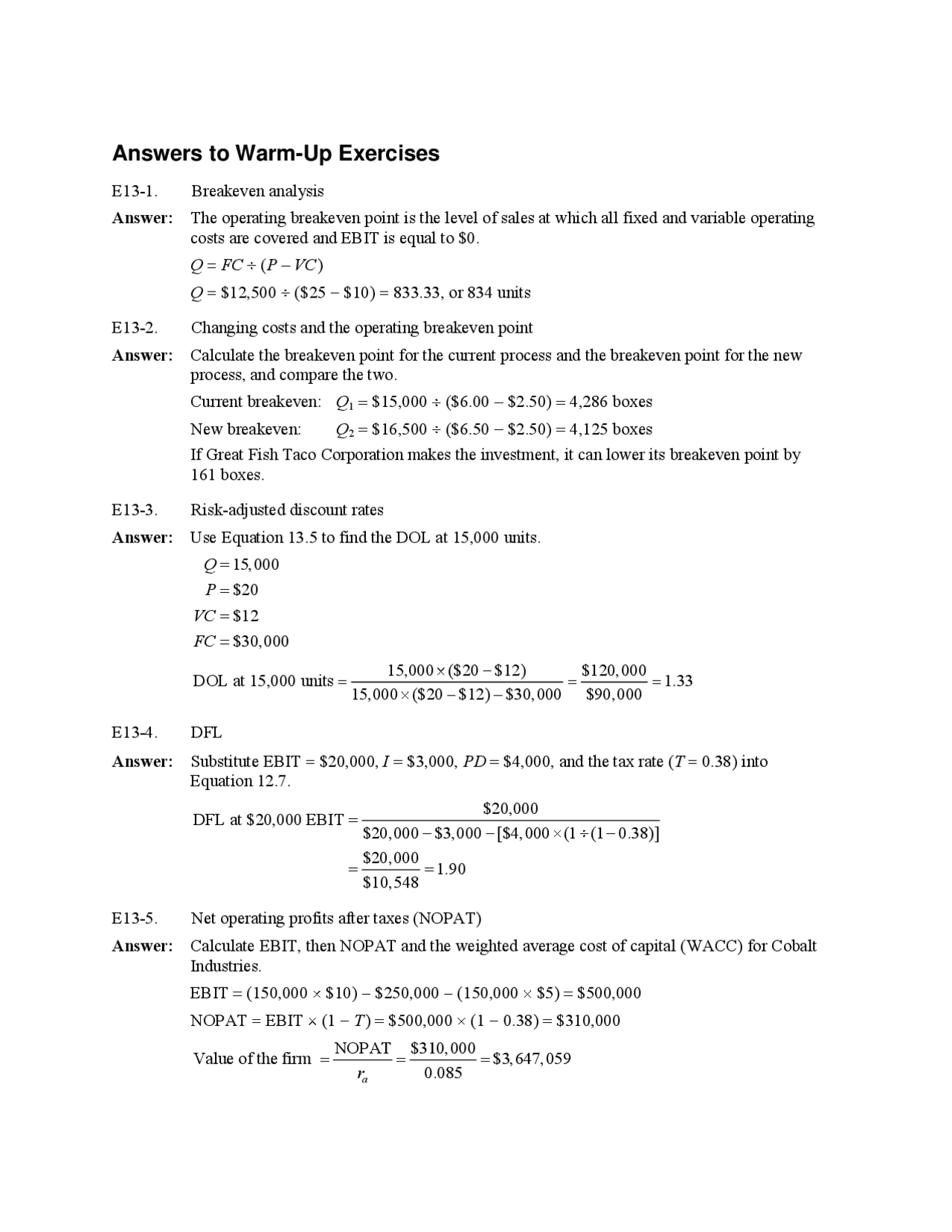 FM Exercise for Teachers - Docsity