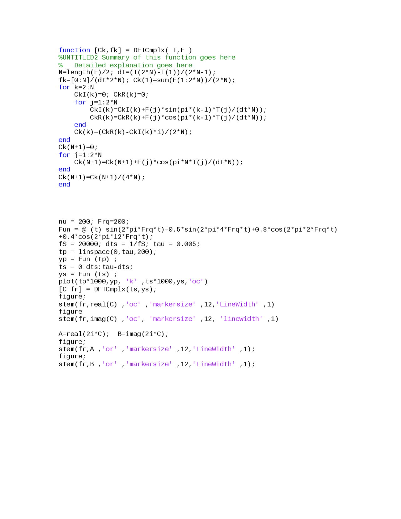 Notes On Complex Fourier Docsity