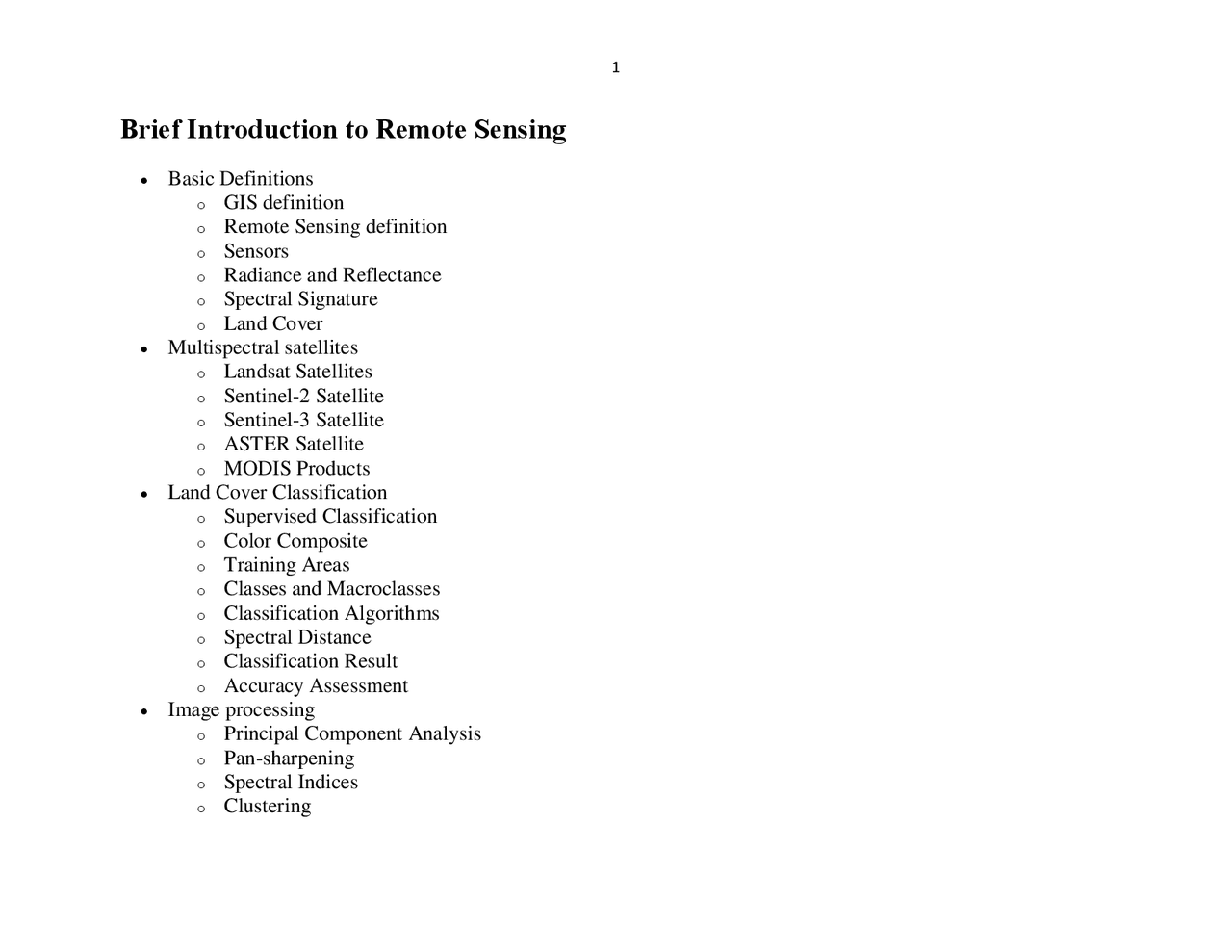Effect Of Remote Sensing On Different Bands Docsity