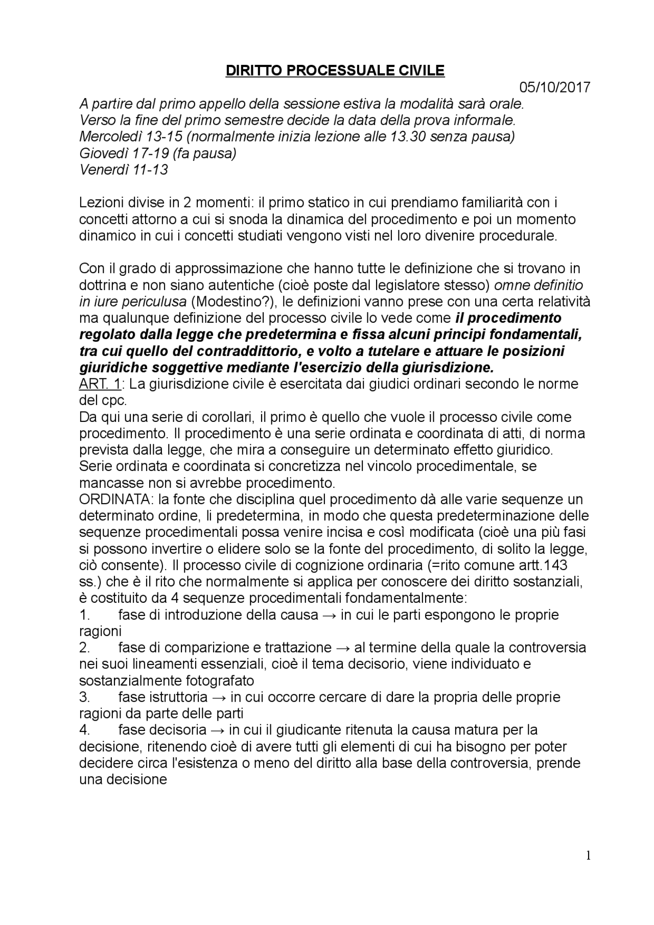 Appunti Lezioni Diritto Processuale Civile Prof Marinelli Docsity