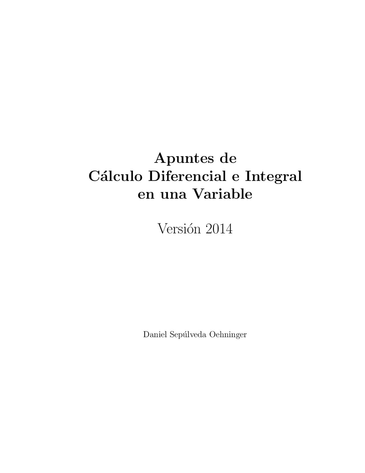 Apunte Calculo Usach Resúmenes De Cálculo Diferencial Y Integral