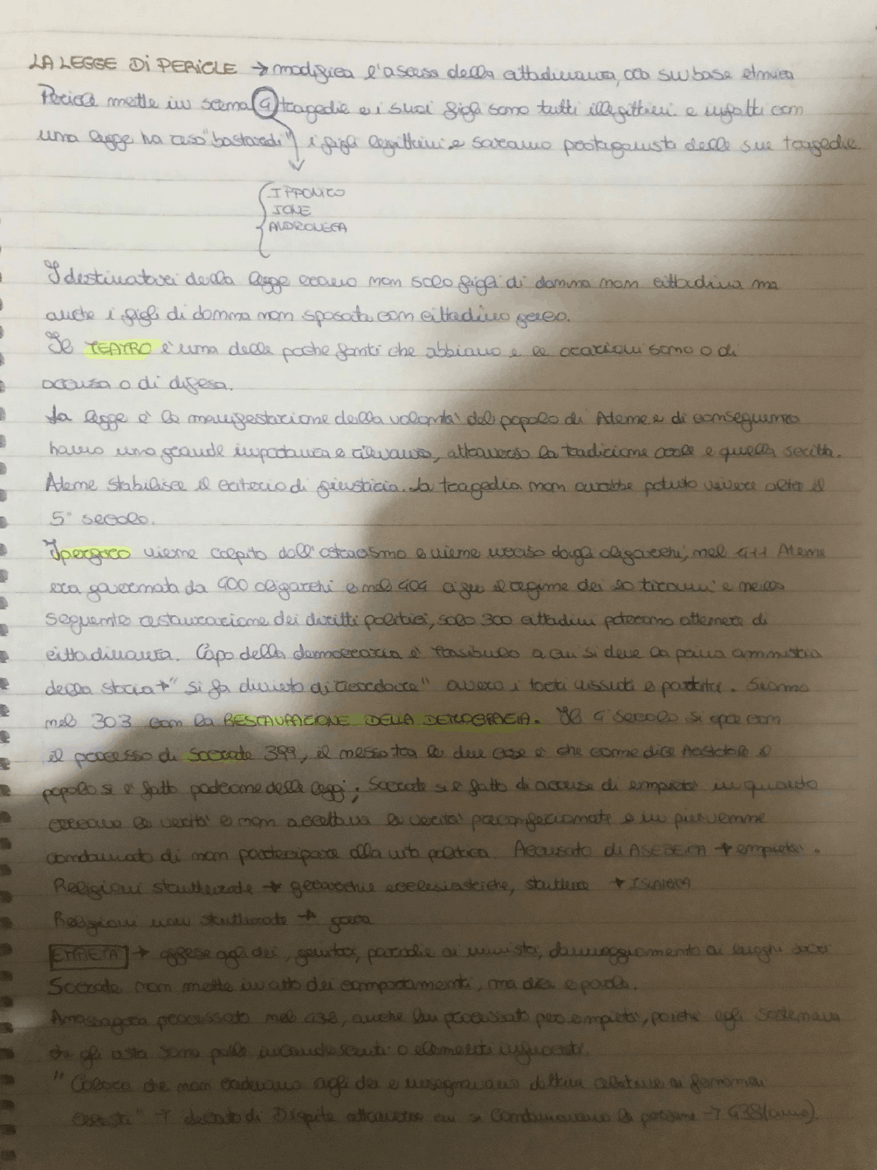 Pericle Leggiriforme E Teatro Docsity