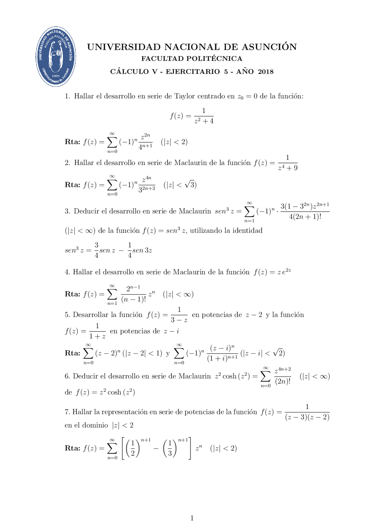 Integrales Variable Compleja Docsity