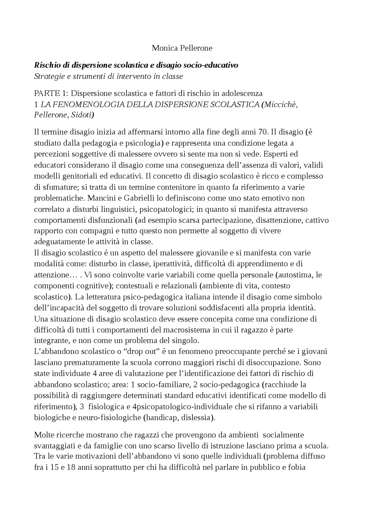 Rischio Di Dispersione Scolastica E Disagio Socio Educativo Strategie
