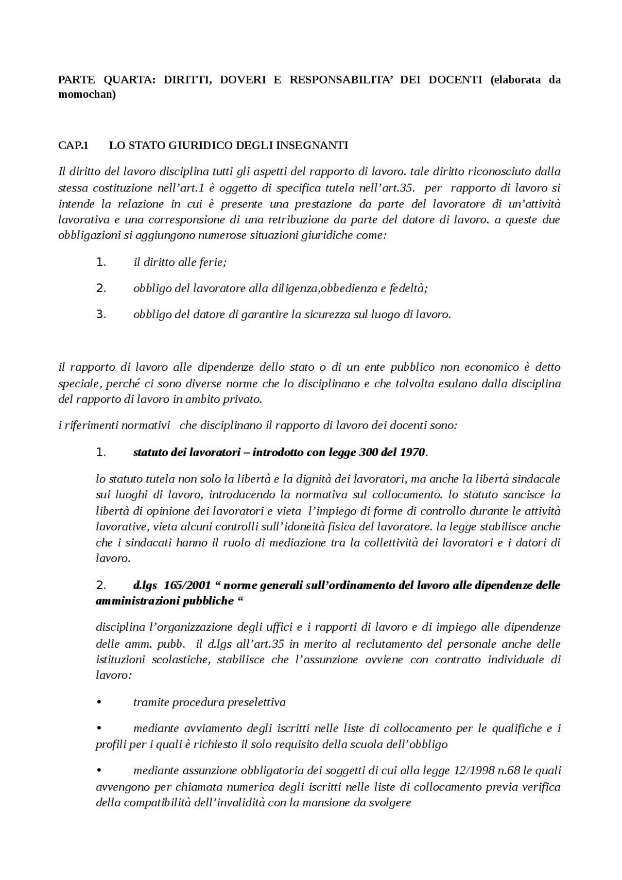 Avvertenze Generali 2018 Docsity