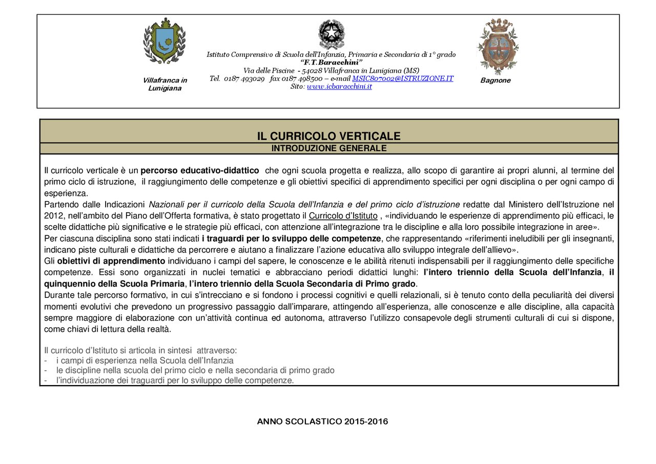 Apprendimento Autentico Docsity
