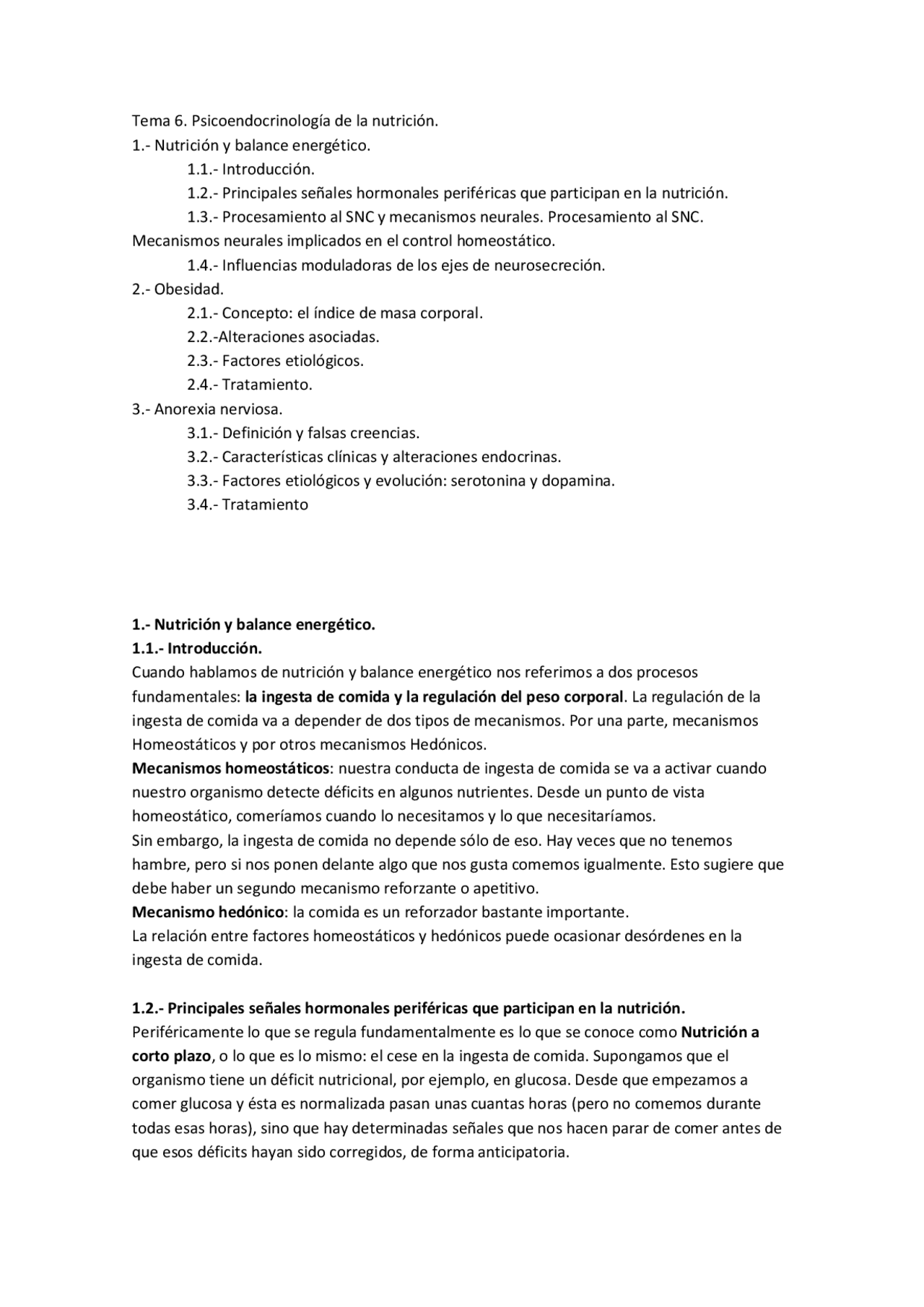 Tema 6 Psicoendocrinologia Apuntes De Endocrinología Docsity