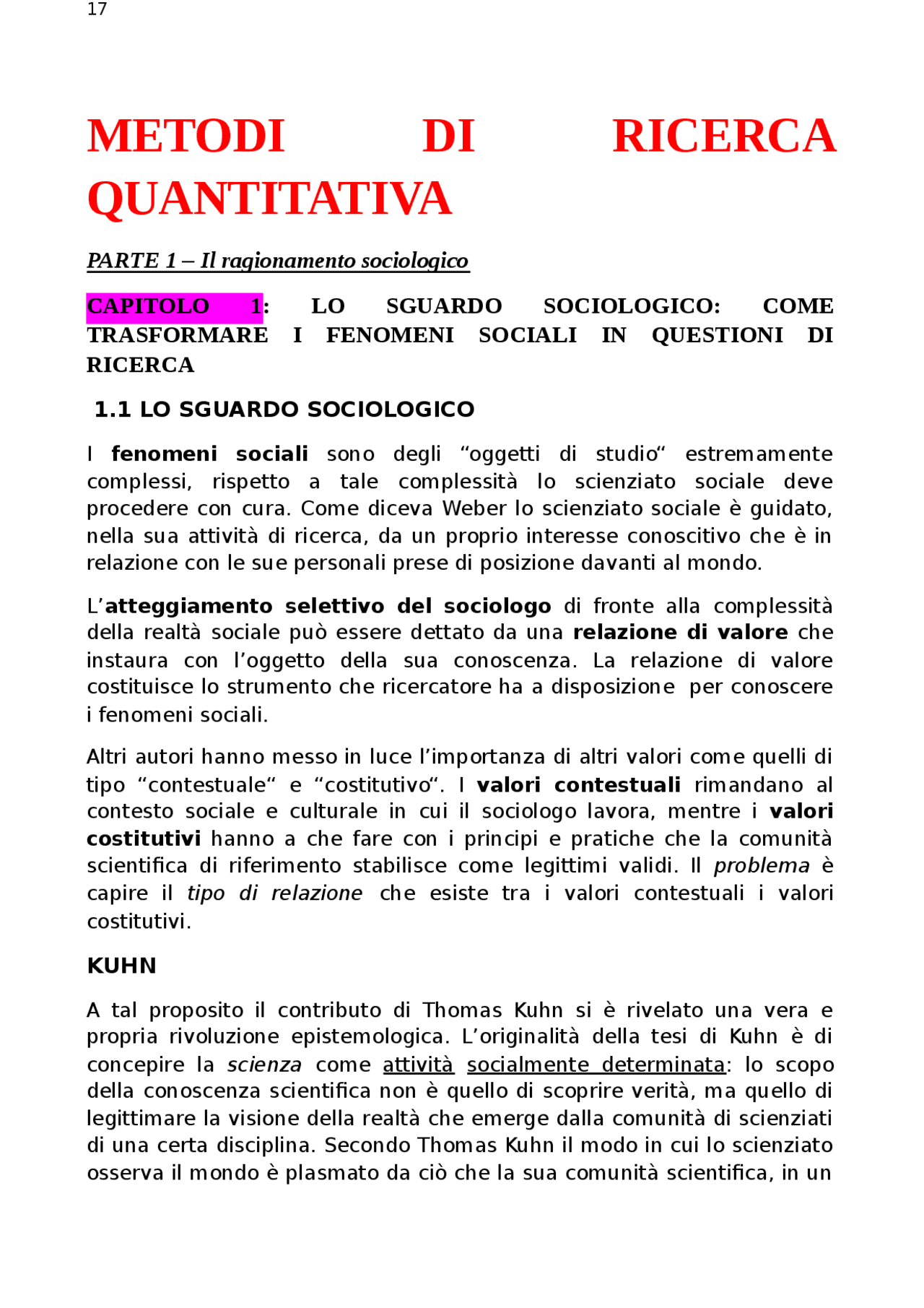 Metodi Di Ricerca Quantitativa Docsity