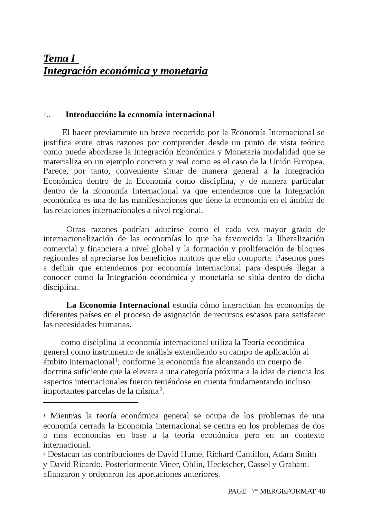 Tema 1: Integracion politica y monetaria - Docsity