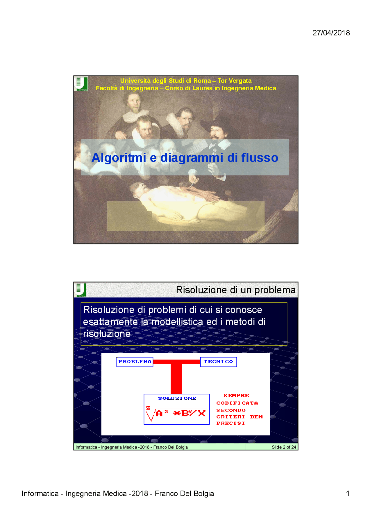 Algoritmi Seconda Parte Docsity