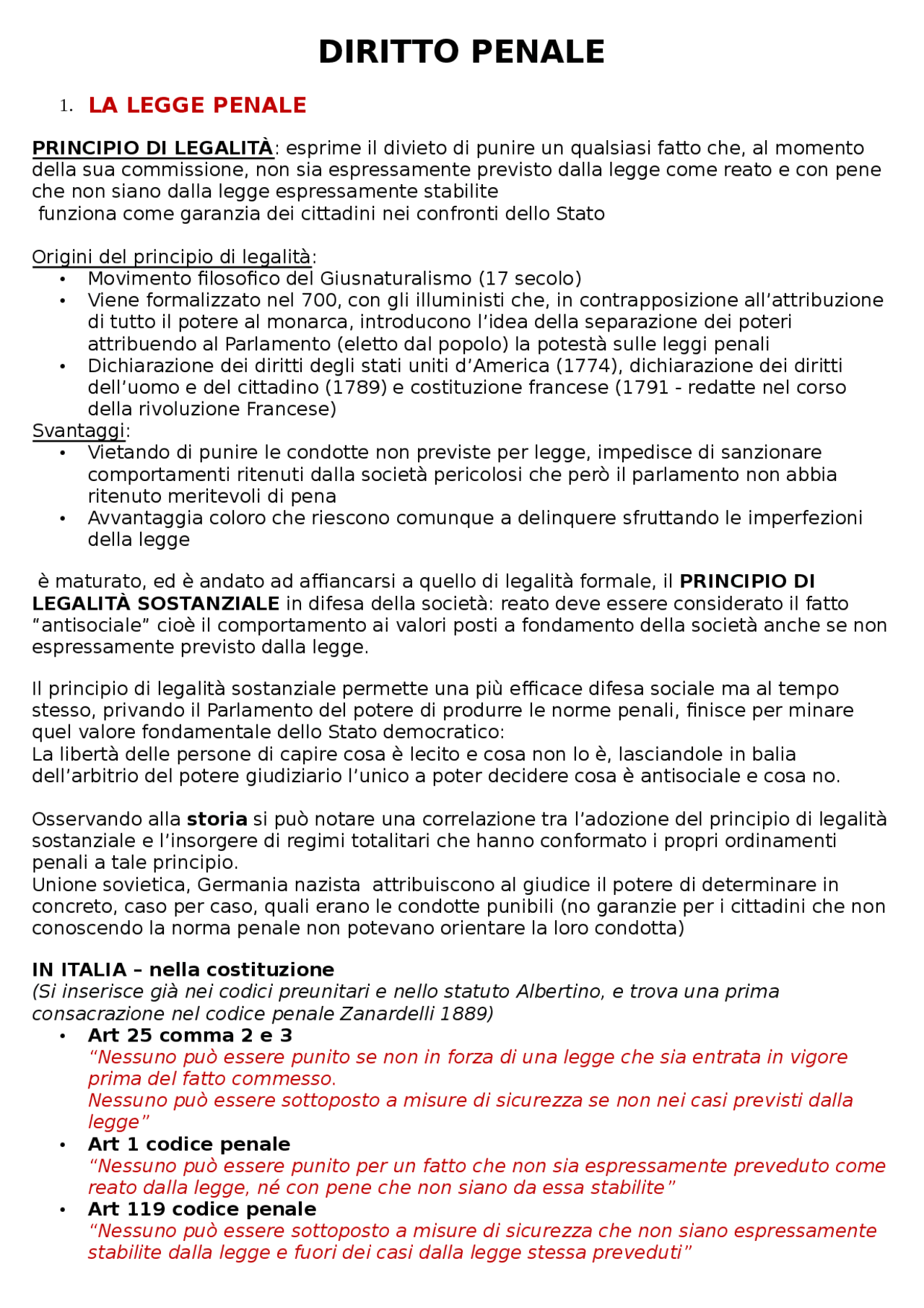 Appunti Diritto Penale E Deontologia Professionale Per Il Ss Docsity