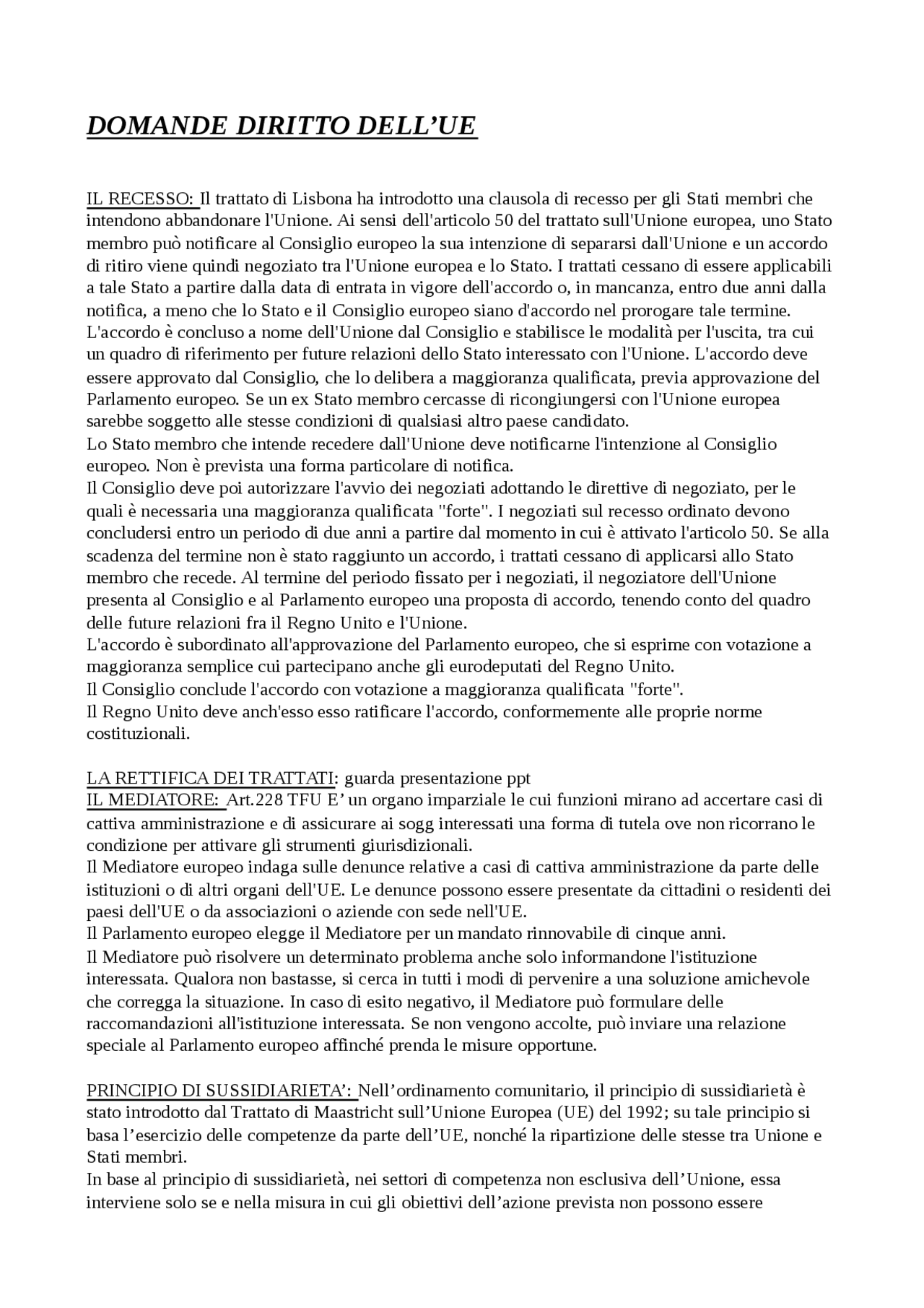 Appunti Presi A Lezione Docsity
