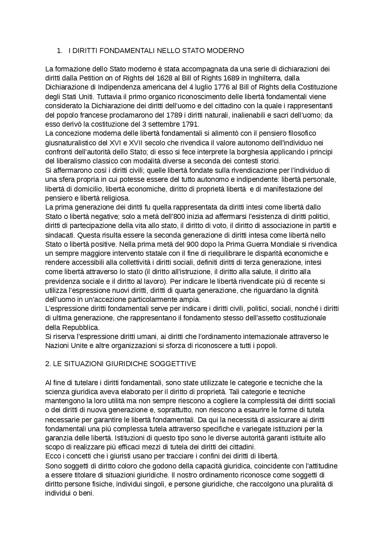 Riassunto Diritto Pubblico Docsity