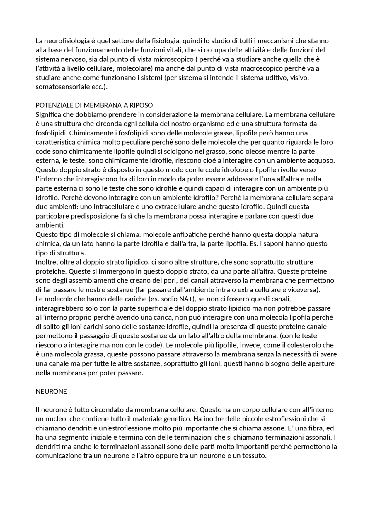 Appunti Di Biologia Scientifica Docsity
