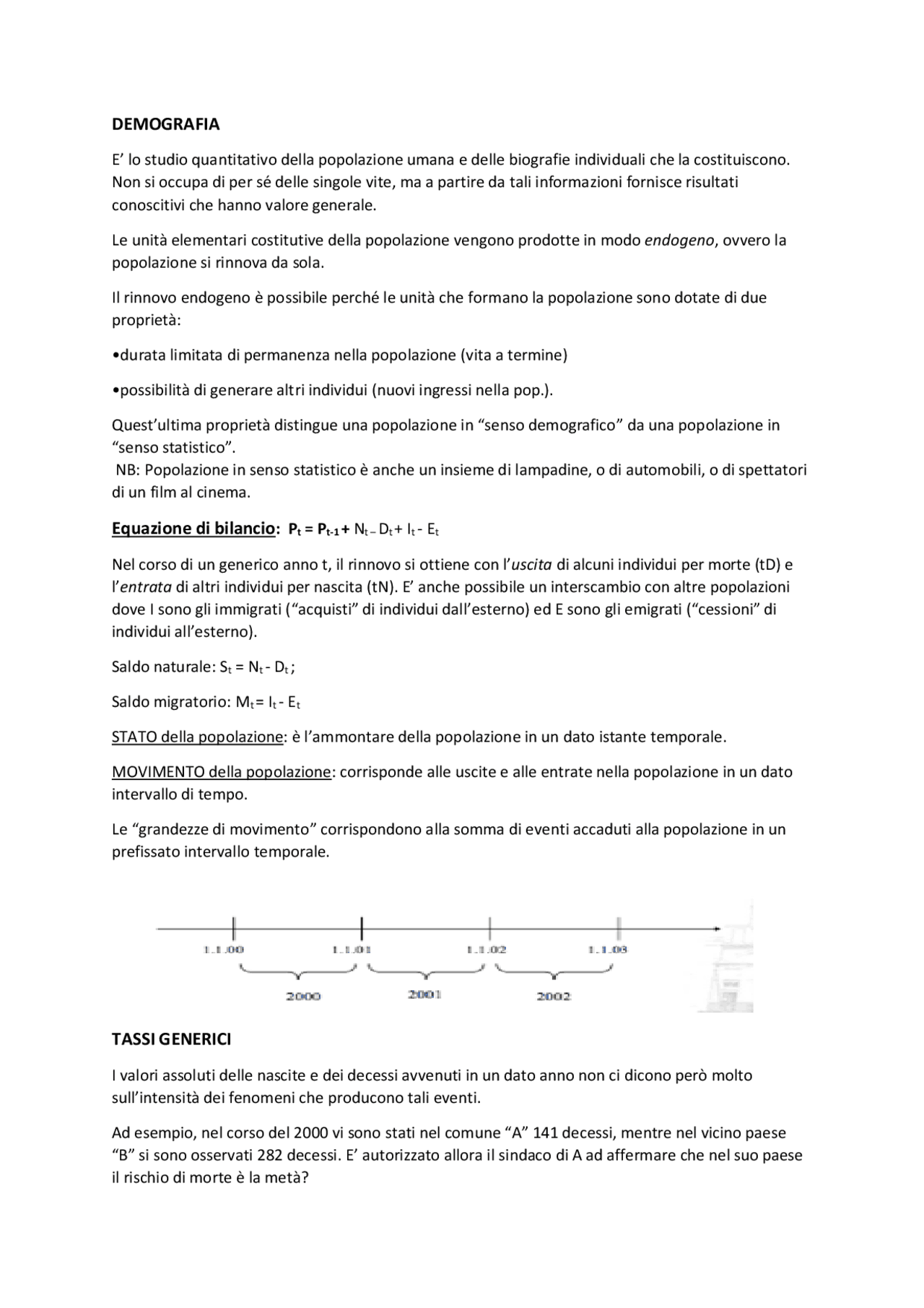 Demografia Appunti 1 10 Docsity