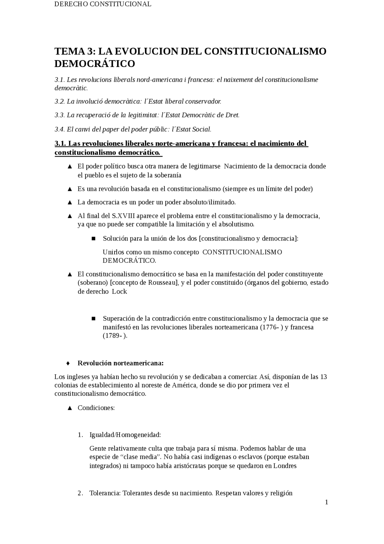 Tema 3 Derecho Constitucional Docsity