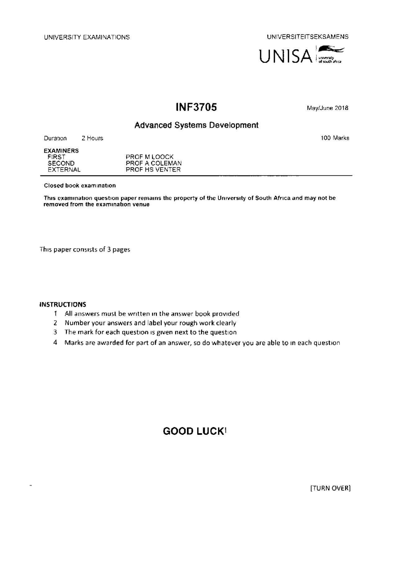 Software Engineering Exam Paper Docsity